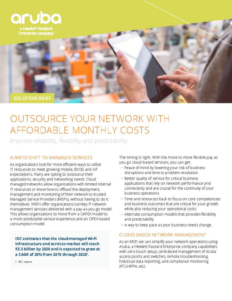 Vital™ Managed Wireless and Wireless as a Service - CSPi Technology ... Vital™ Managed Wireless and Wireless as a Service - CSPi Technology ...
